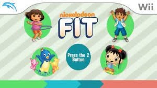NINTENDO WII NICKELODEON FIT (NINTENDO WII, 2010) VIDEO GAME WITH CA ...