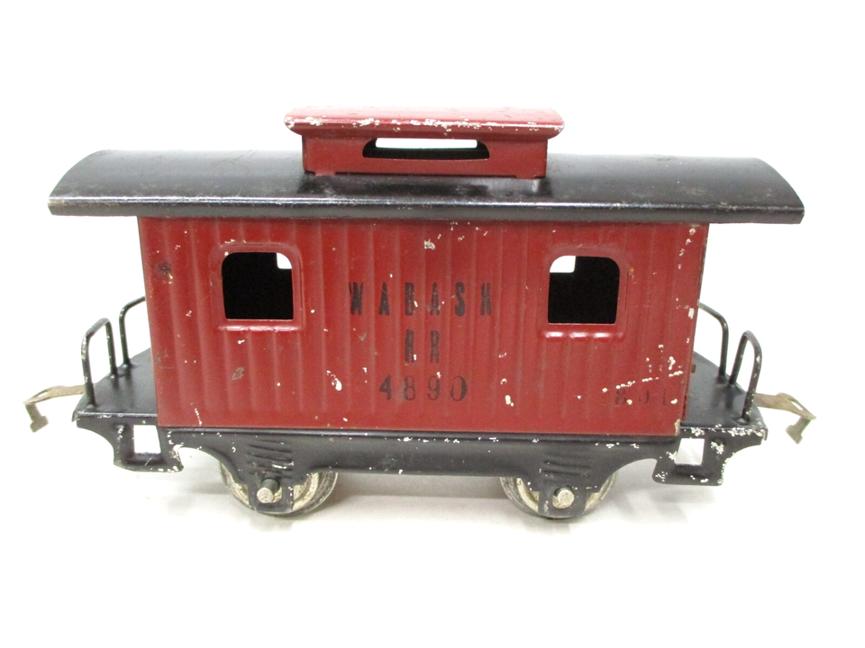 Lionel 801 Caboose Wabash Maroon 4890 Oil Label Prewar O gauge X6603 | eBay