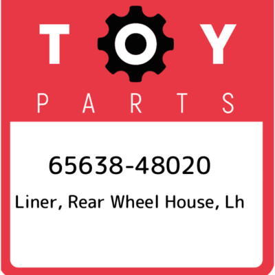 65638-48020 Toyota Liner, rear wheel house, lh 6563848020, New Genuine ...