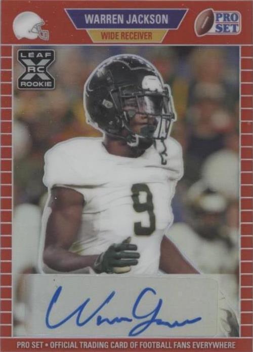 2021 Leaf Pro Set Metal - 1989 Autographs Warren Jackson #PA-WJ1 Red ...