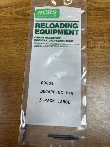 RCBS Decapping Pins LARGE Deprimes 6.5mm and larger - 5 PACK #09609 | eBay