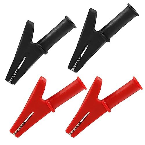 Insulated Alligator Clips, Heavy Duty Alligator Clamps, 30A Nickel ...