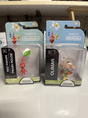 JAKKS Pacific World Of Nintendo Pikmin OLIMAR & Red Pikmin Lot Action ...