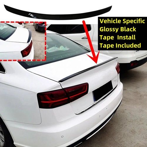 S6 Style Glossy Black Trunk Spoiler Wing Fits AUDI A6 / A6 Quattro C7 ...