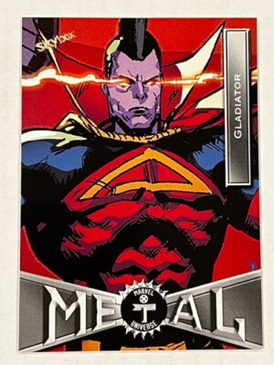2020 Marvel X-MEN Metal Universe PINK PMG #075 #75 GLADIATOR #10/75😍💕 ...