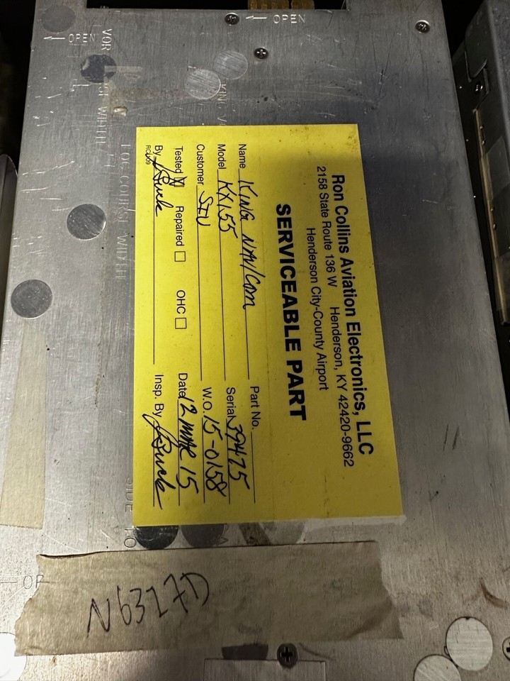 Lot of Bendix King NAV/COMM KX 155 & 155A with 3 racks and 1 backplate ...