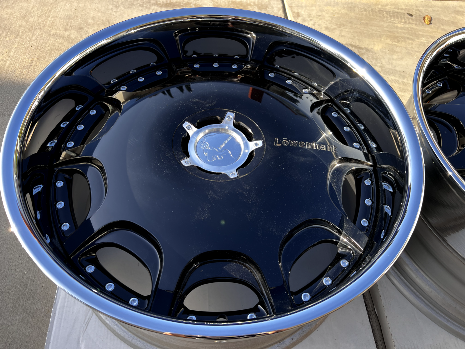 New (Old Stock) Lowenhart LVD 22x10.5 +46 5x112 - 2 Wheels only ...