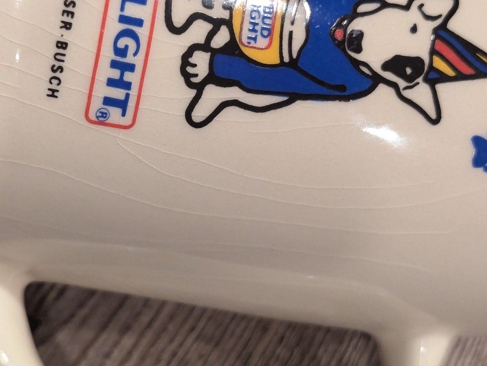 Authentic BUDWEISER, Bud Light - Spuds MacKenzie ceramic mug | eBay