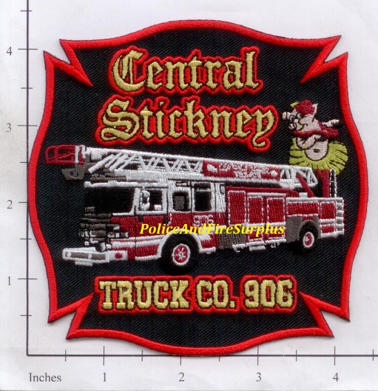Illinois - Central Stickney Truck 906 IL Fire Dept Patch | eBay