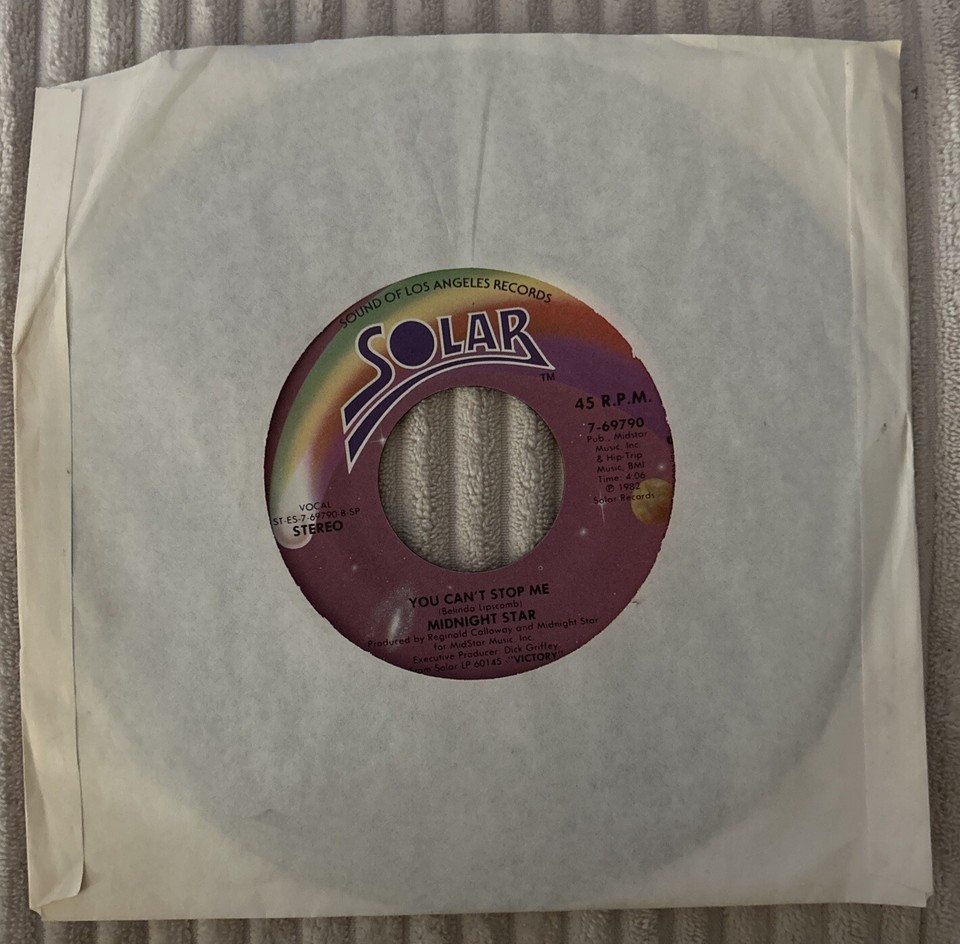 1983 Solar Records Midnight Star Wet My Whistle/You Can’t Stop Me 45 ...