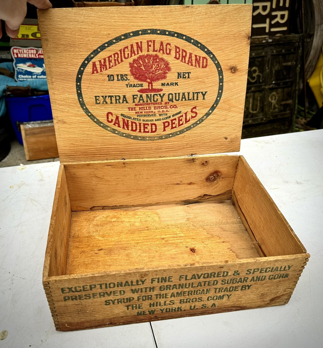 Wood Box For American Flag Thin Red Line American Flag Concealed Gun