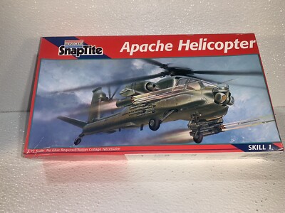 Monogram Snap Tite Model: Apache Helicopter #1129 No-Glue Required | eBay