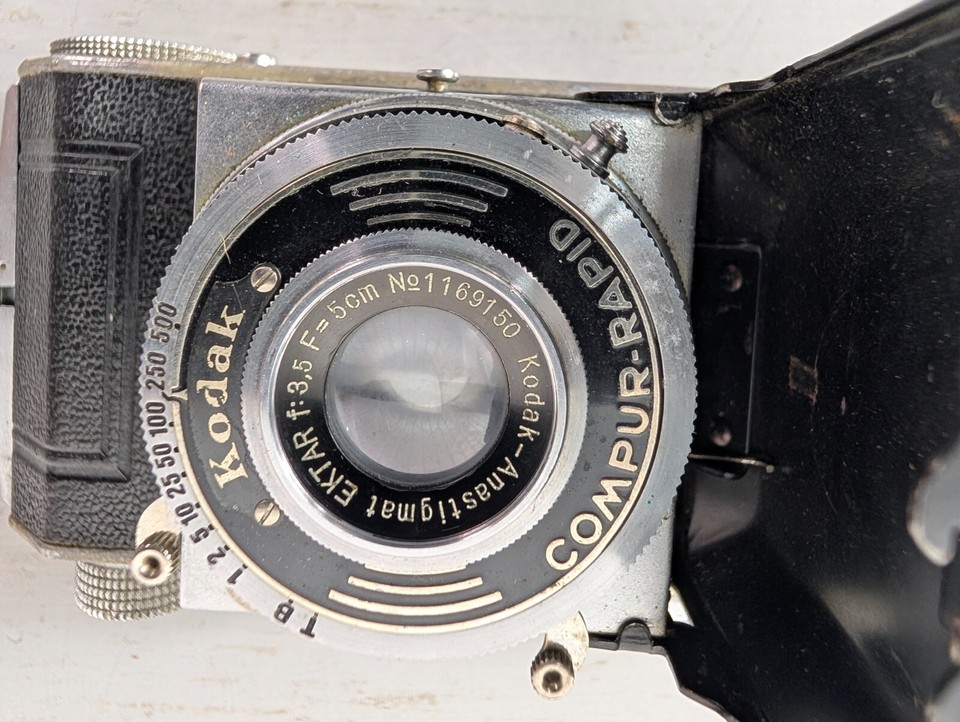 Kodak Retina 35mm Film Camera Anastar 50mm f/3.5 Lens Compur-Rapid ...