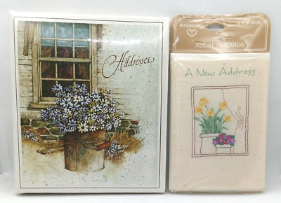 Vintage Address Book Current Pail Flowers And New Address Cards ...
