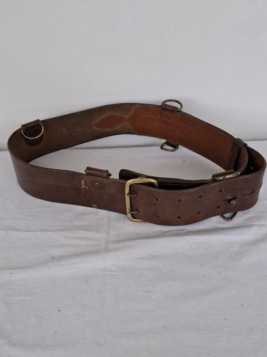 Vintage 'Sam Browne' Style Military Belt *missing Crossover Strap | eBay UK