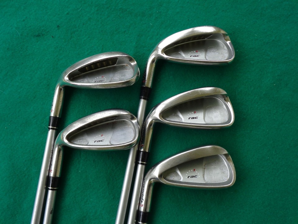 LH TaylorMade RAC HT Iron Set Mens Lefty Graphite Golf Clubs Golf Pride ...