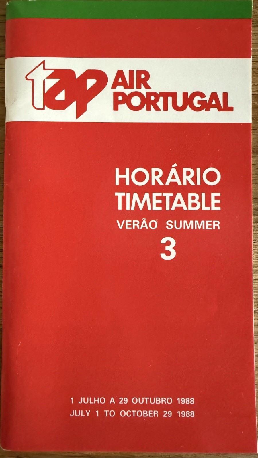 TAP AIR PORTUGAL TIMETABLE SUMMER 1988 EDT.3 TRISTAR B727 ROUTE MAP | eBay