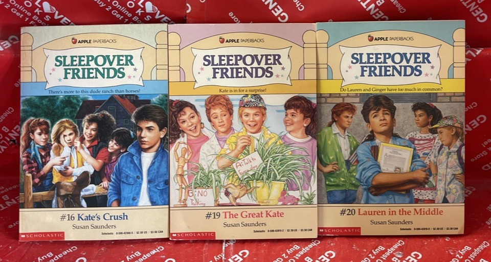 Vintage Sleepover Friends Books lot of 22 by Susan Saunders Scholastic ...