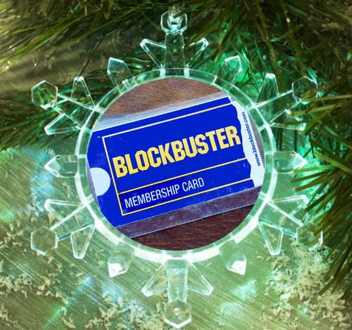 Blockbuster Video Membership Card Snowflake Holiday Christmas Tree ...