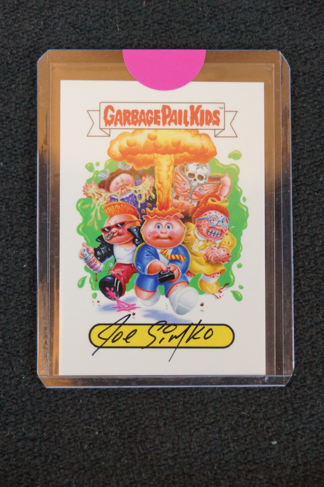 Rare Joe Simko 2024 GARBAGE PAIL KIDS/GET a GRIP Adam Bomb Artist AUTO ...