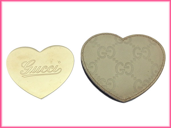 Gucci mirror Beige Gold Woman Authentic Used Y3154 | eBay