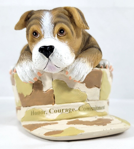 Honor, Courage, Commitment Dog USMC Figurine Hamilton All Paw Salute ...