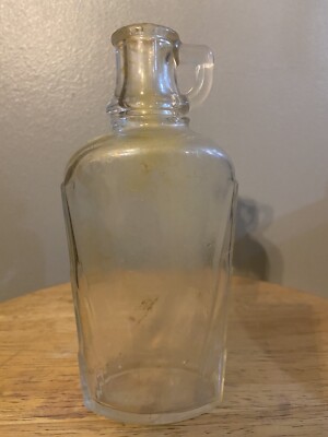 Vintage Clear Glass Syrup Bottle PAT DES 86565 COLLECTIBLE | eBay