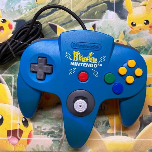 Nintendo 64 Controller Pikachu Blue & Yellow - Original N64 from Japan ...