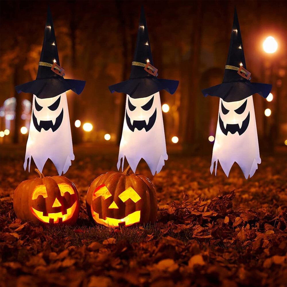 5PC Halloween Decoration Light Hanging Ghost Pumpkin Hat Lamp Prop ...