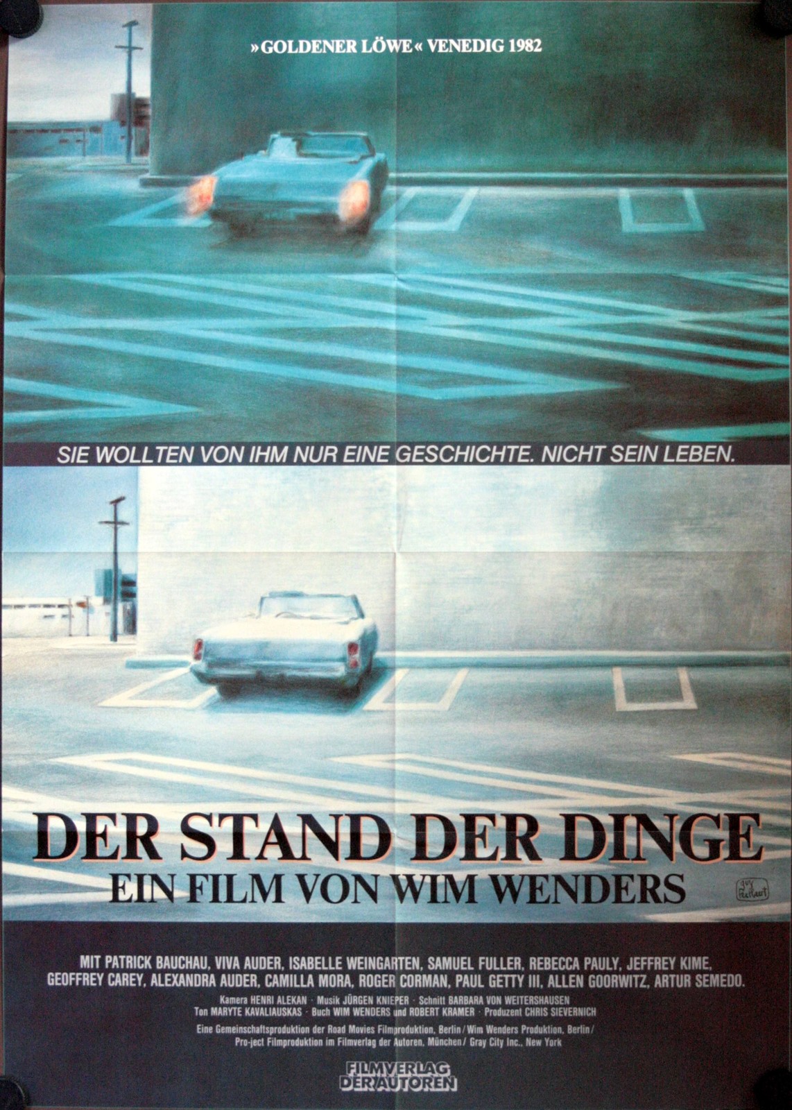 Der Stand der Dinge Filmposter A1 Wim Wenders Isabelle Weingarten ...