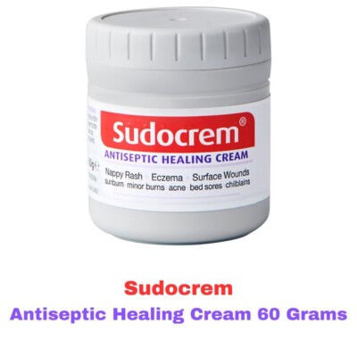 Antiseptic Healing Cream Sudocrem 60g Nappy Rash Sunburn Acne Bed Sores ...