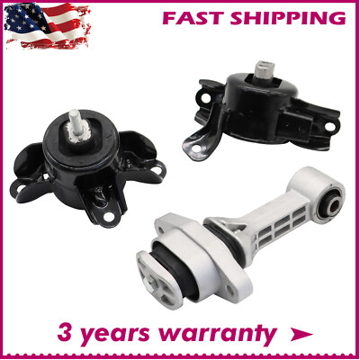 For Hyundai Accent Elantra Kia Forte Rio 3pcs Engine Motor & Trans ...