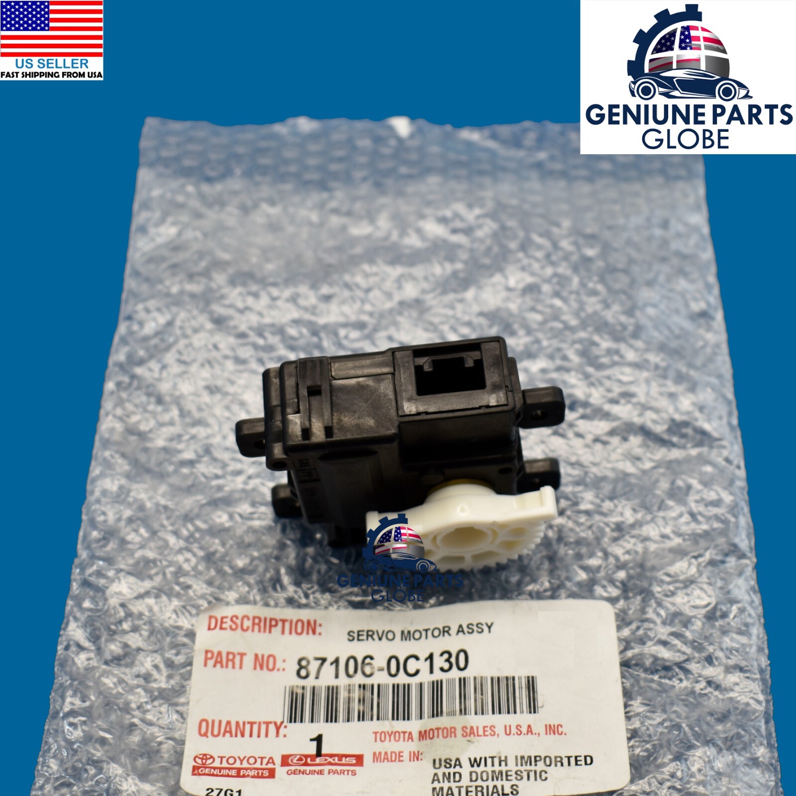 GENUINE TOYOTA SEQUOIA SIENNA NO.2 REAR COOLING AIRMIX DAMPER SERVO ...