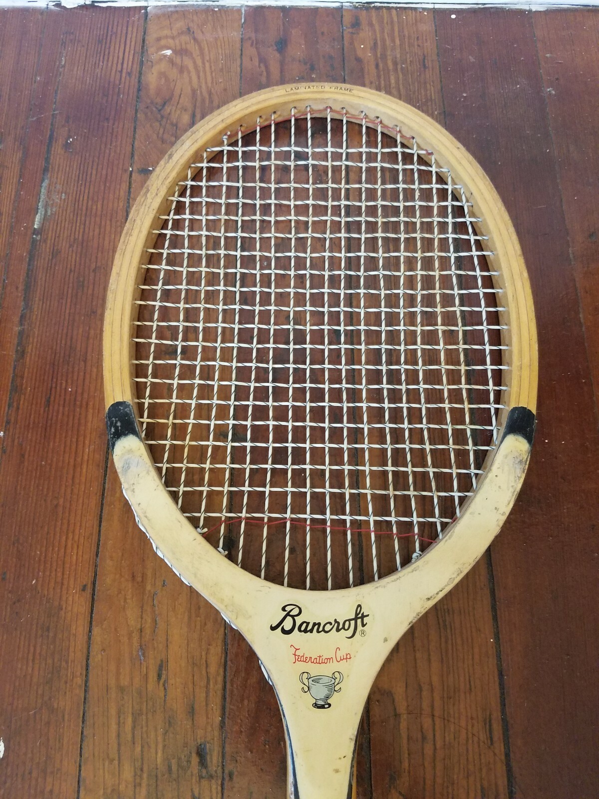 Vintage BANCROFT The Federation Cup Fiber Laminated Wooden Tennis ...
