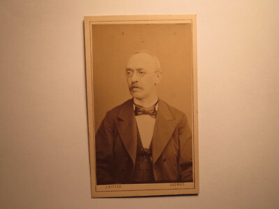 Dr. Franz Eberle 1880 als Mann mit Bart & Brille / CDV J. Ritter ...