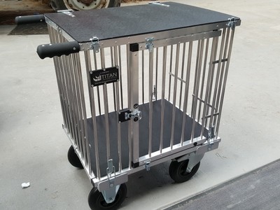 Titan 1 Berth SMALL Aluminium Dog Show Trolley with 8" All Terrain ...