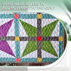 Kigley 2 Pcs Wave Edge Waves Ruler Acrylic Quilt Rulers for Quilting 0. ...