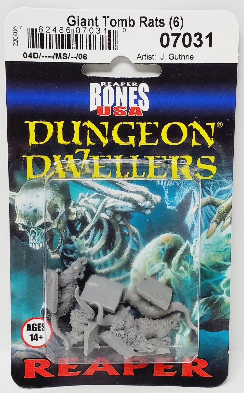 GIANT TOMB RATS Reaper Miniatures Bones USA Dungeon Dwellers REM07031 D ...