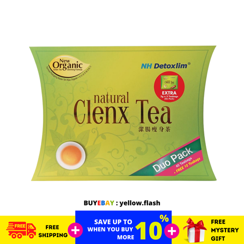 NH Detoxlim Clenx Tea for Natural Weight Loss & Detox 55 Sachets FREE ...