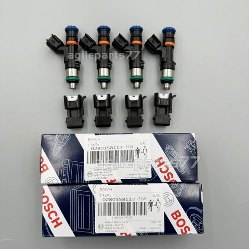 4PCS Bosch EV14 52lb 550cc fuel injectors 2000-05 VW Golf MK4 1.8T ...