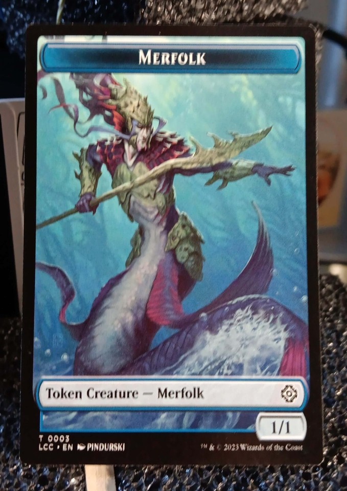 Frog Lizard - Merfolk Double Sided Token [Lost Caverns of Ixalan] MTG ...