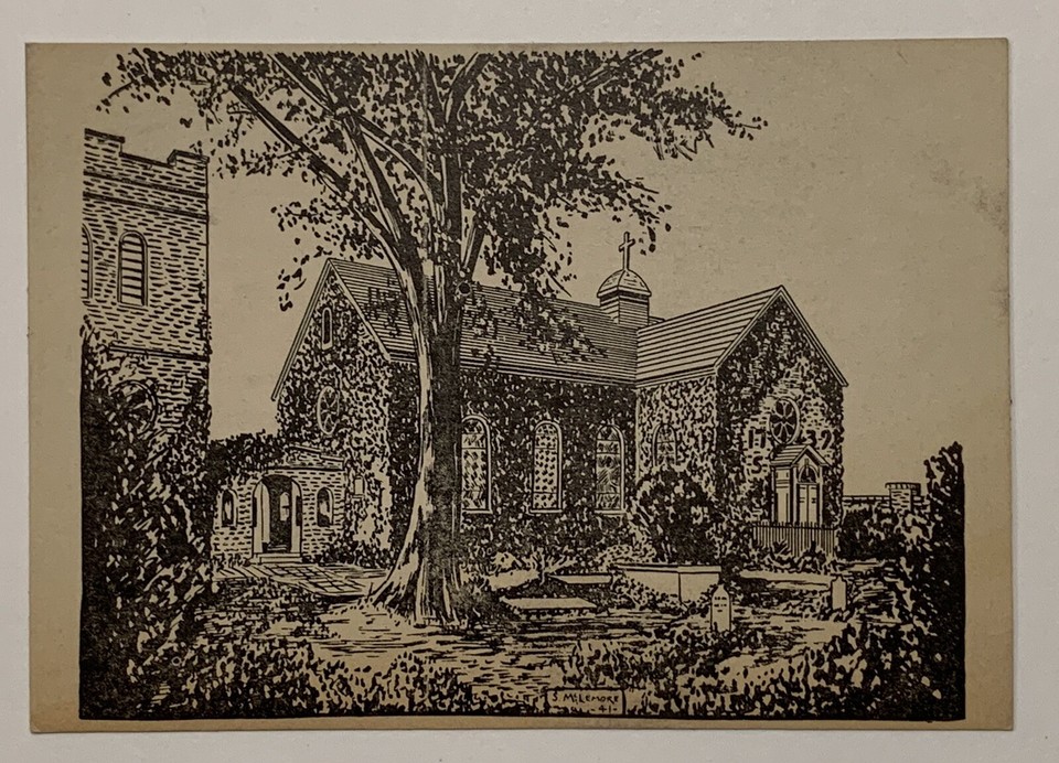 CARD: 1940s ST PAUL’S EPISCOPAL CHURCH - Rev Moultrie Guerry - Norfolk ...