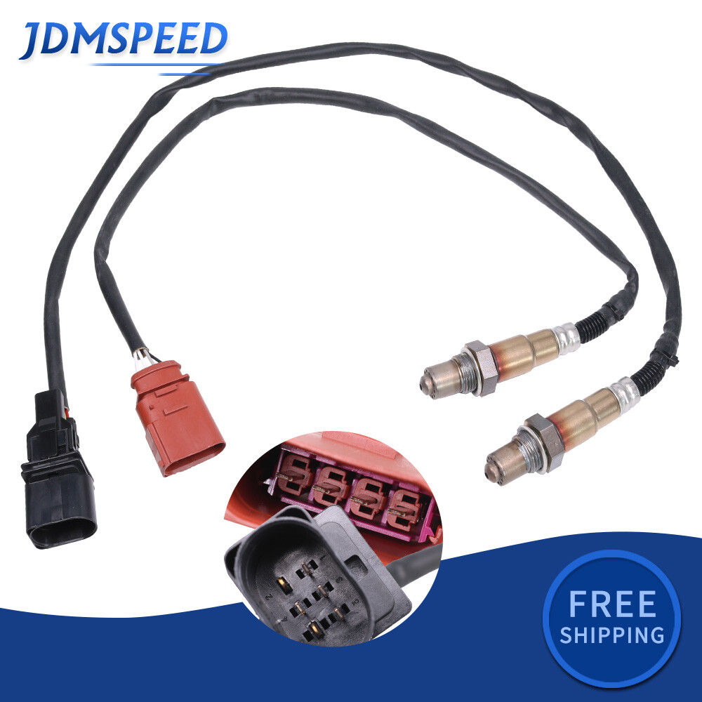 2PCS Front Rear O2 Oxygen Sensors For Audi TT VW Beetle Golf Jetta ...