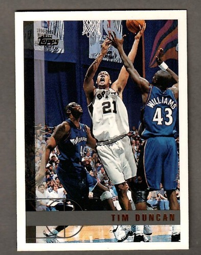 1997 TOPPS # 115 TIM DUNCAN, SAN ANTONIO SPURS ROOKIE HOF NRMT/MT | eBay