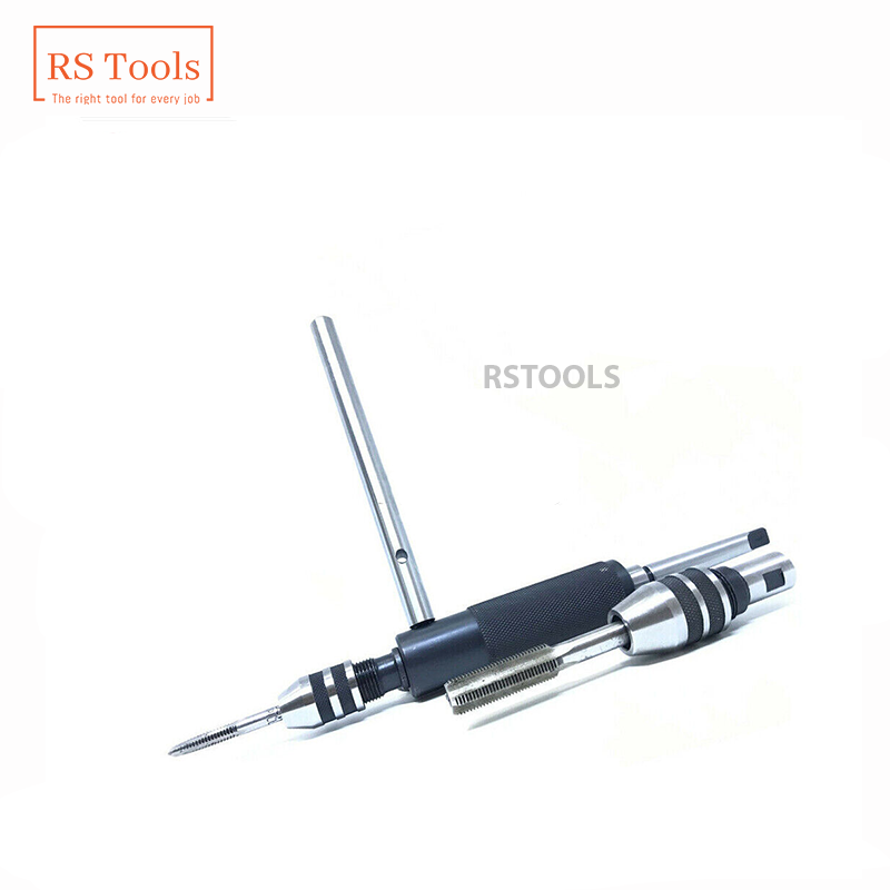 Lathe Tailstock Tap And Die Holder Set MT2 Shank Threading Tapping Kit ...