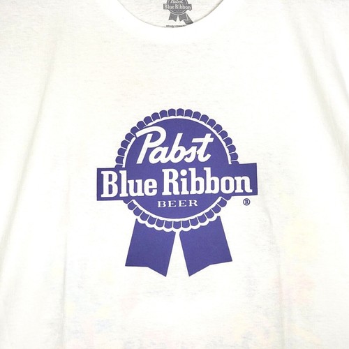 PBR Pabst Blue Ribbon SHIRT Adult EXTRA LARGE XL WHITE BEER CASUAL ...