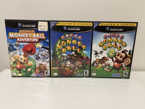 NINTENDO GAMECUBE SUPER MONKEY BALL LOT. 3 Games Super Monkey Ball ...