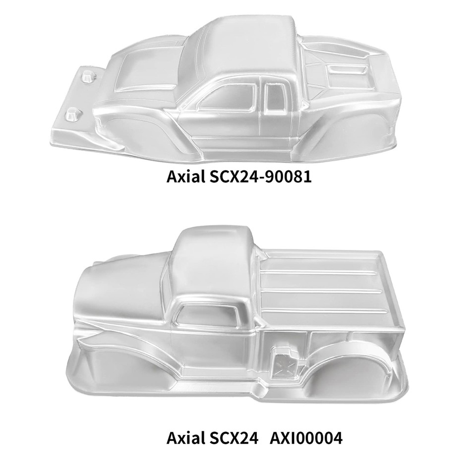 SCX24 Clear Body Shell 1/24 RC Crawler Plastic RC Car Shell for Axial 1 ...