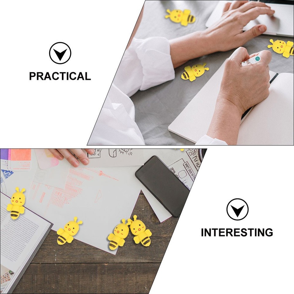 108 Pcs Bee Shape Erasers Cartoon Erasers Kids Pencil Erasers Small ...