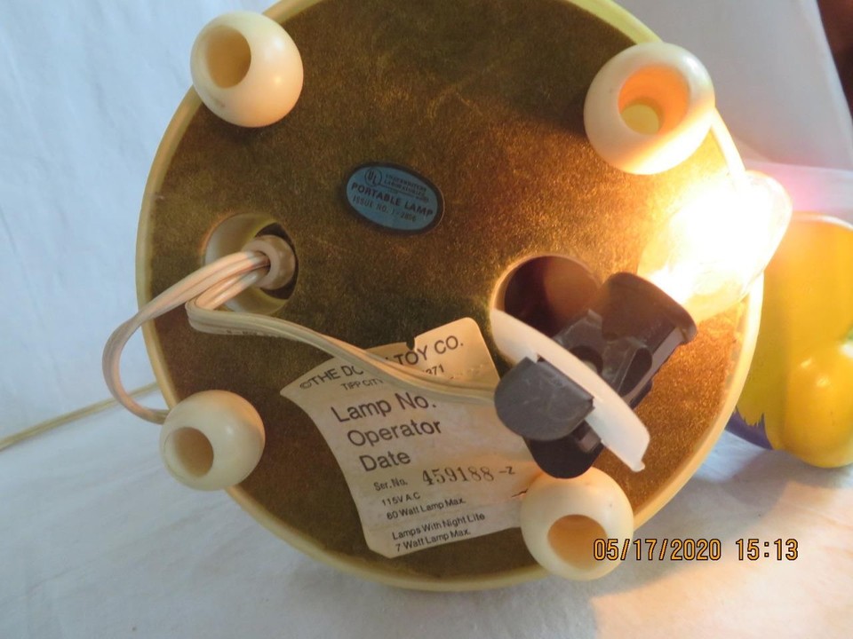 MICKEY MOUSE TABLE LAMP/NIGHT LIGHT with 3 Way Lighting Work's,DISNEY ...